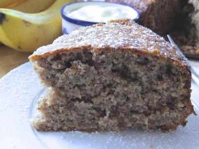 Turn your banana peels into a cake