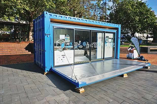 Shipping container helps Kiwi kids learn science