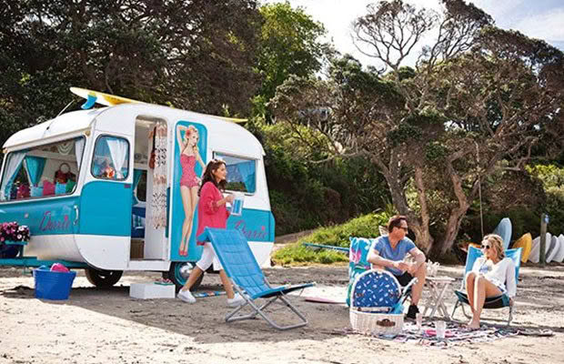 How a little blue caravan found a new lease of life on Waiheke