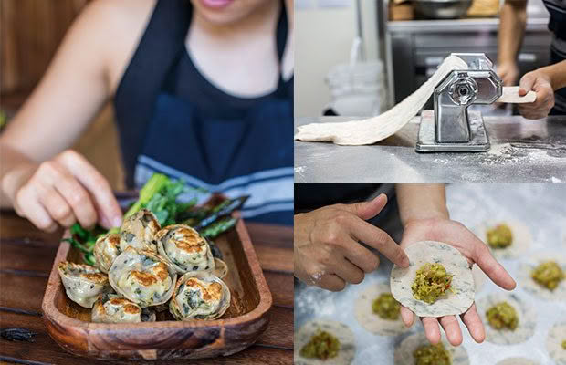 Recipe: Fish Dumplings with Karengo Seaweed Pastry and Shallot and ...