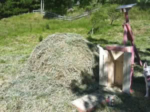 Make hay the old-fashioned way with this homemade hay baler (built for ...