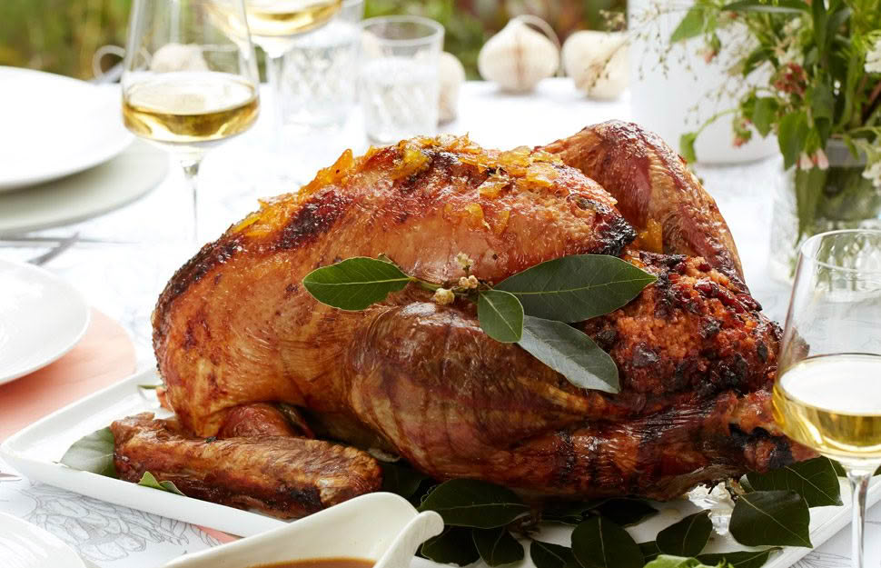 Recipe: Ruth Pretty's Roasted Turkey with Red Rice Stuffing & Orange ...