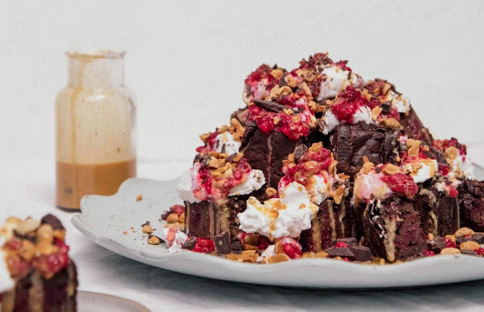 Recipe: Beetroot Avo Mud Cake, Peanut Butter and Raspberries