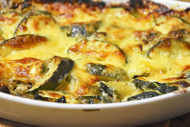 Recipe: Easy Peasy Courgette Cheese Bake