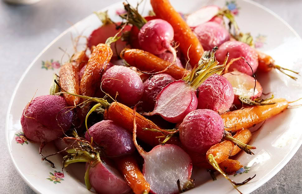 Recipe: Roasted Baby Carrots & Radishes