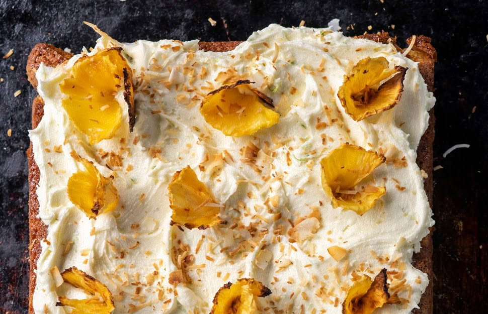 Recipe: Pineapple, Lime & Coconut Slab Cake