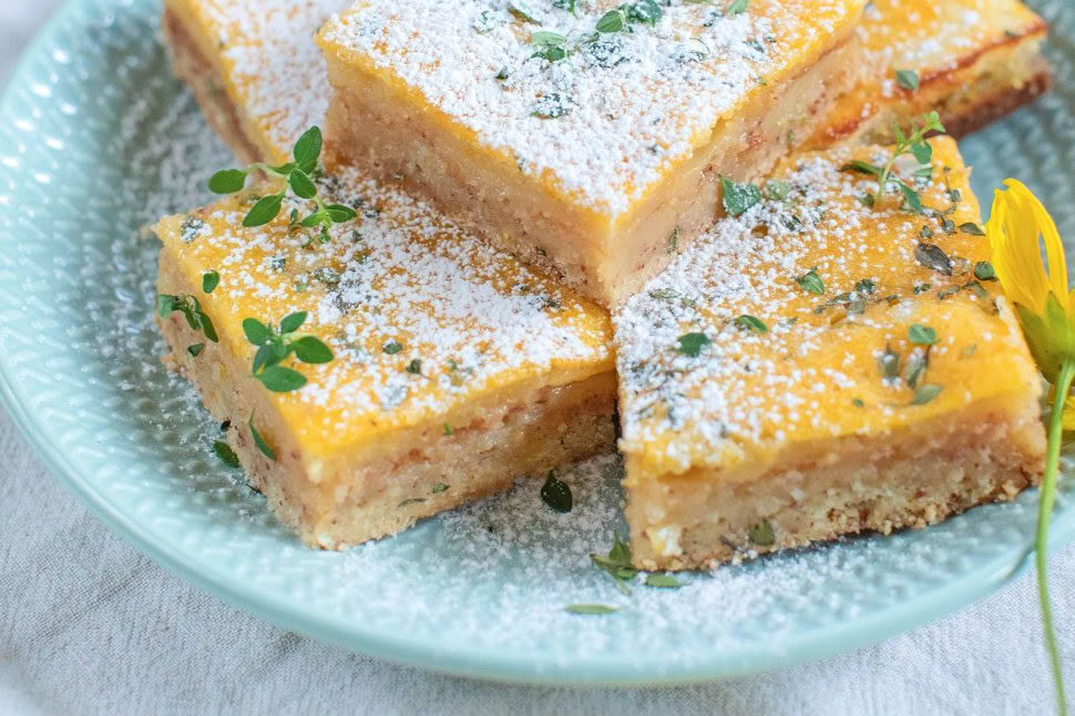 Recipe: Lemon, Almond & Thyme Bars