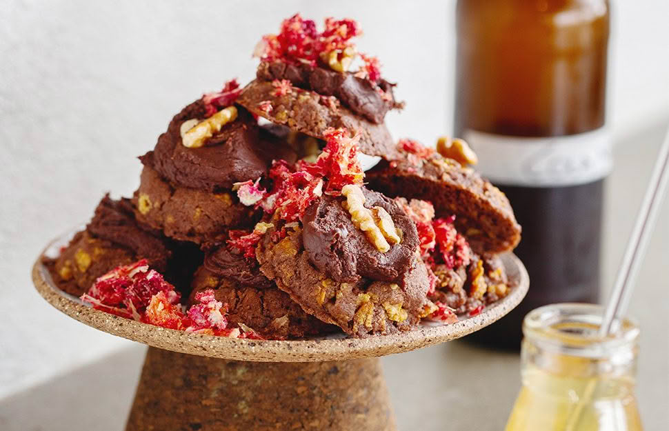 Recipe: Blood Orange Afghans with Smoked Chocolate Icing