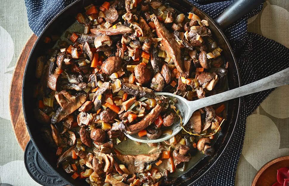 Recipe: Mixed Mushroom Ragù with Parmesan & Parsley Gremolata