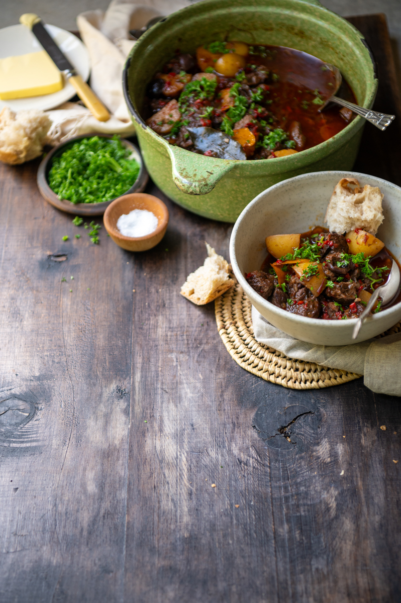 Orange & Black Olive Stew