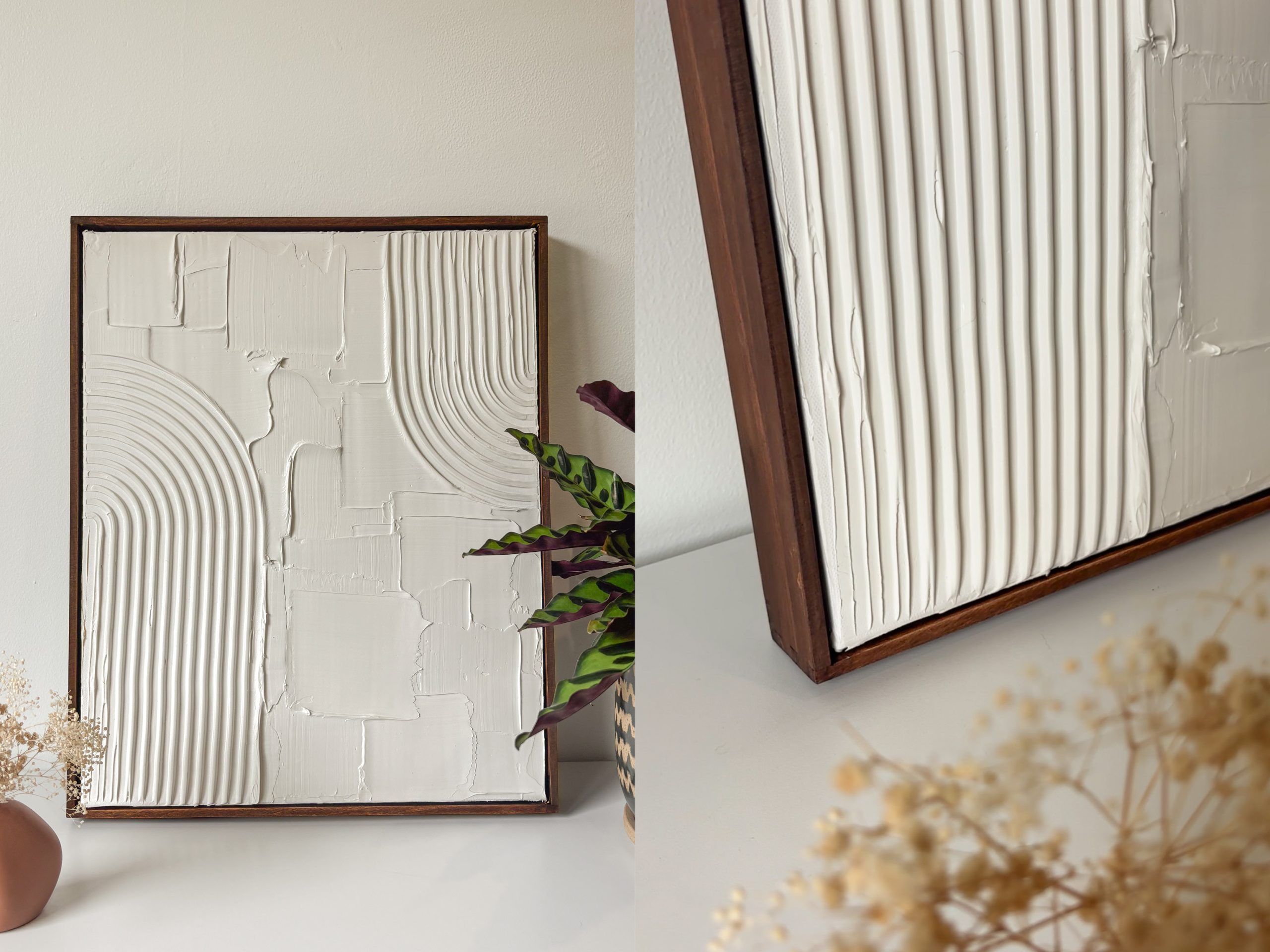 DIY Textured Canvas Art