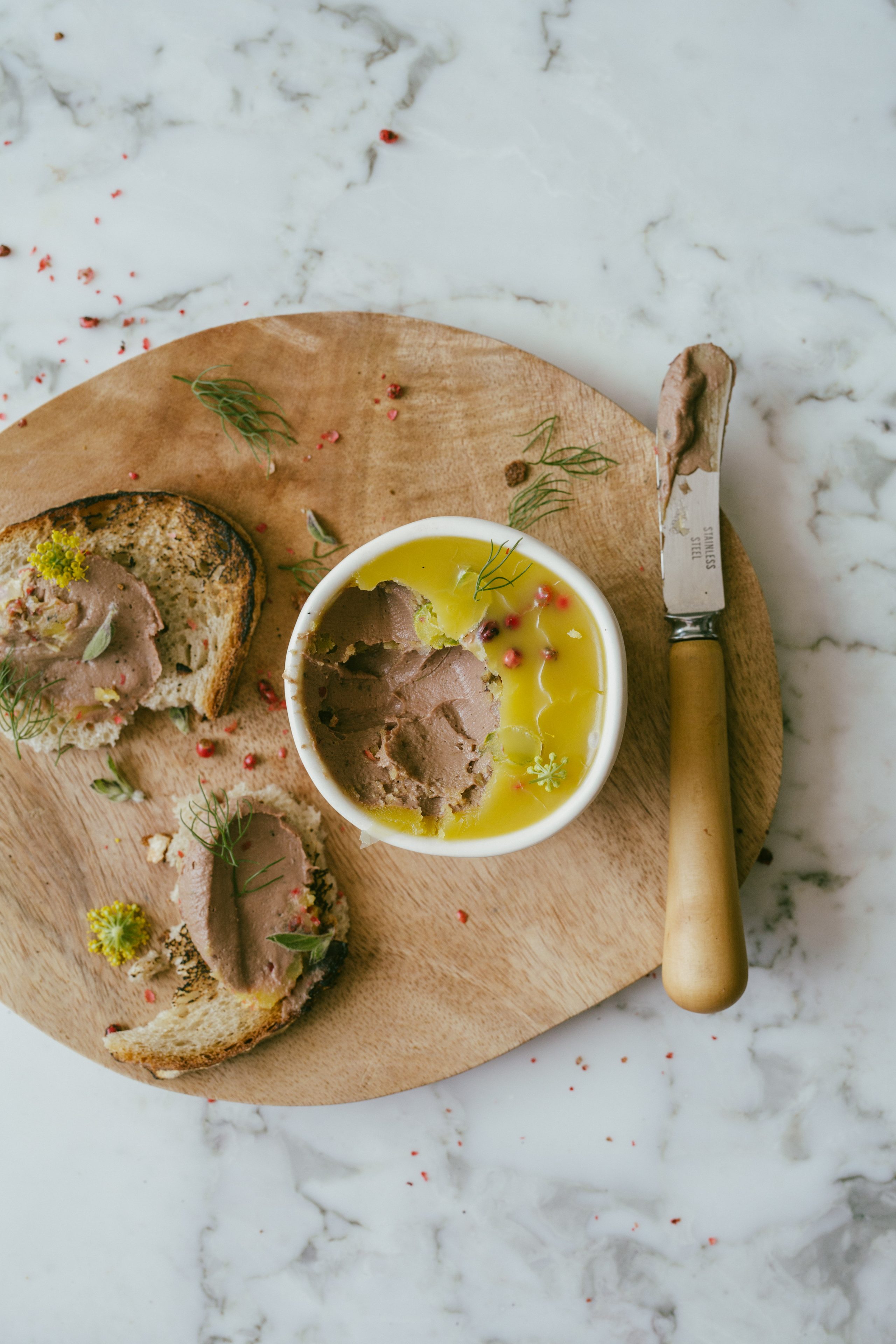 Chicken Liver Pâté with Pink Pepper
